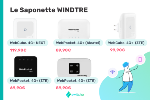 Saponetta Wifi WINDTRE, Internet Illimitato e Portatile - Switcho