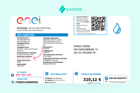 Dove Trovare la Matricola Contatore Gas? - Switcho