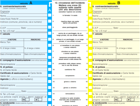 Constatazione Amichevole: come Compilare il Modulo CAI (ex CID) - Switcho